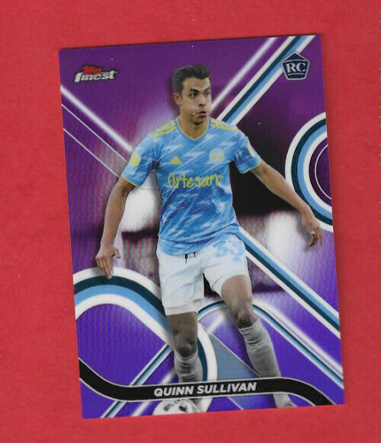 Topps Finest MLS 2022 Major League Soccer Purple 59 Quinn Sullivan RC ...