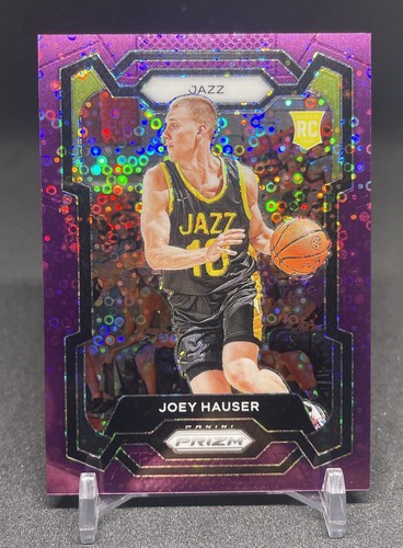 Joey Hauser 2023-24 Prizm Rookie Card RC PURPLE FAST BREAK PRIZM /75 ...