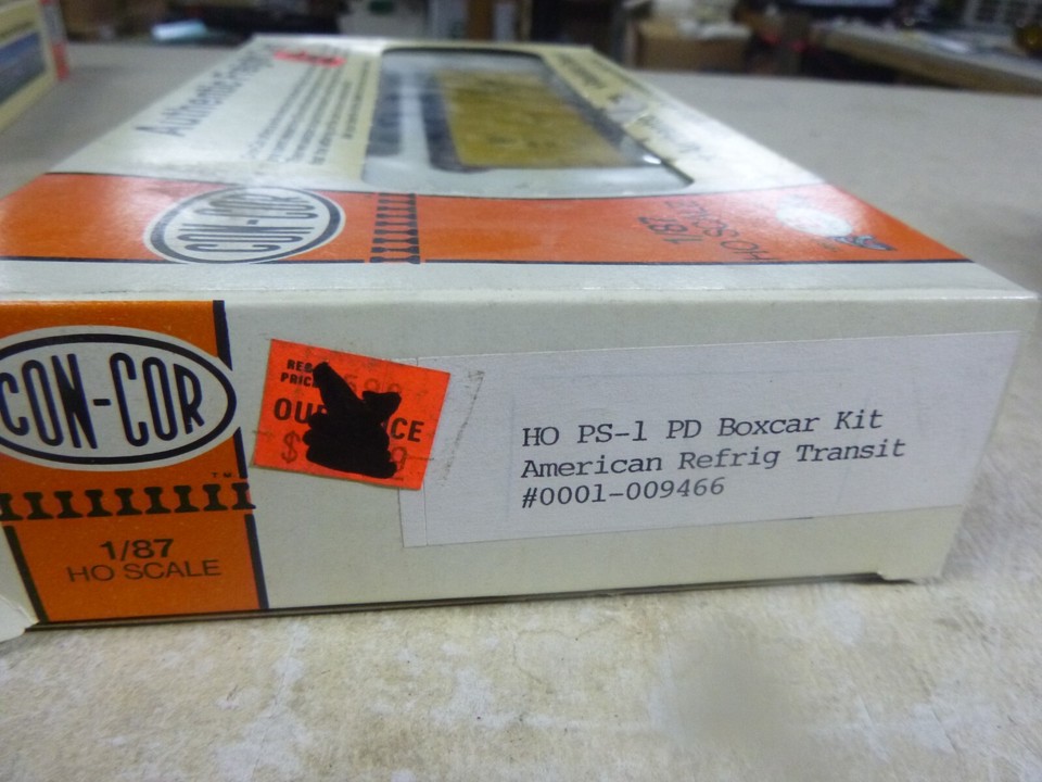 # HO-CON COR CAR KIT-AMERICAN REFRIG. TRANSPORT N/W/MO PAC-40' BOX CAR ...