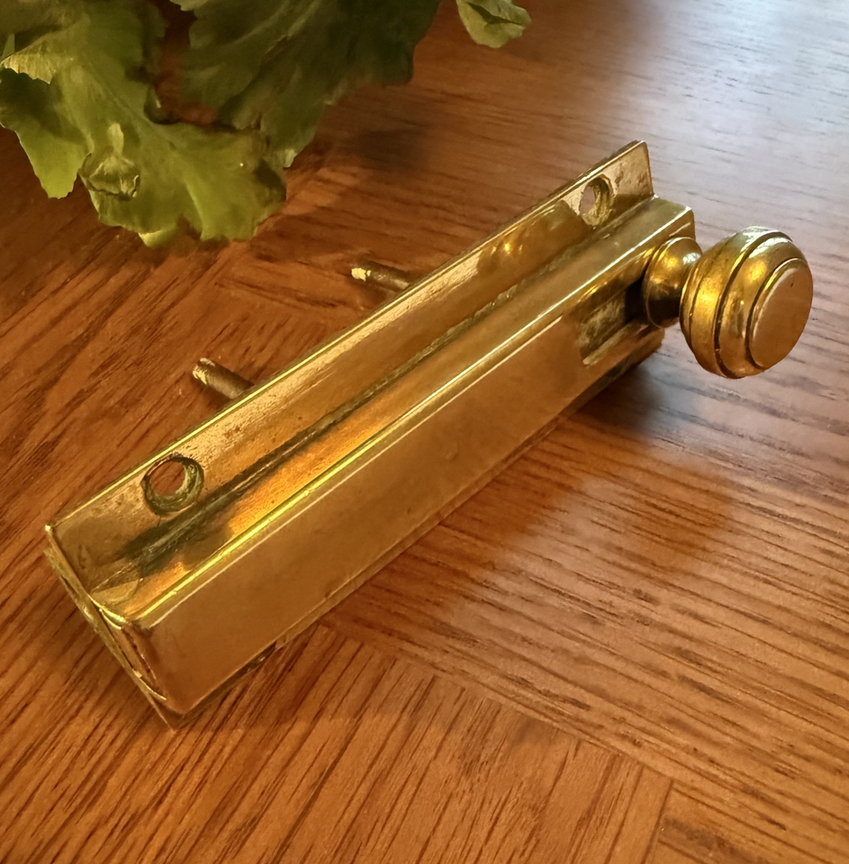 Antique Brass WC Toilet Lock & Vacant/Engaged Indicator – Complete Set ...