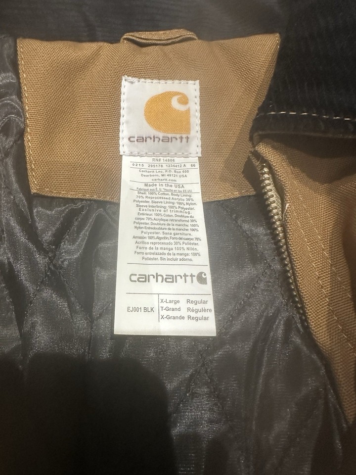 Carhartt Rework Detroit Bomber Jacket Brown, Size XL | eBay UK