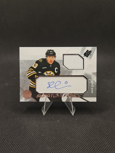 2023-24 Upper Deck Spx Brad Marchand Signature Fabrics Patch Auto /35 ...