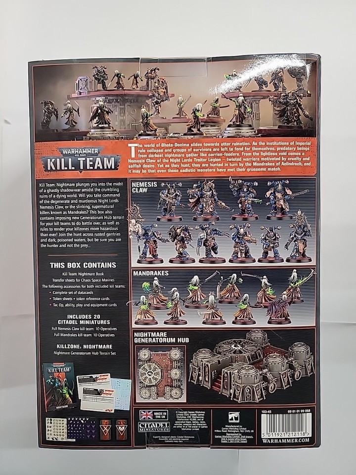 Warhammer 40,000 Kill Team Nightmare Skirmish Combat In The 41st ...