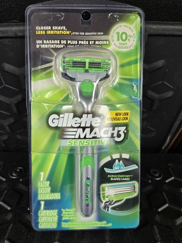 Gillette Mach 3 Sensitive Razor 1 Handle + 1 Cartridge DISCONTINUED ...