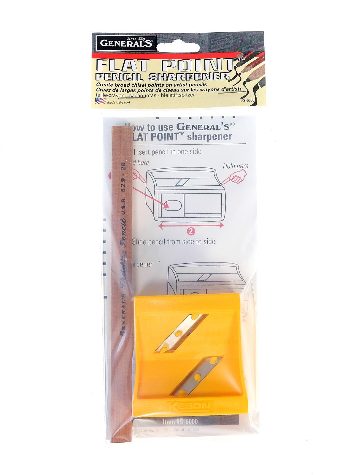 General's Flat Point Pencil Sharpener - flat point sharpener with ...