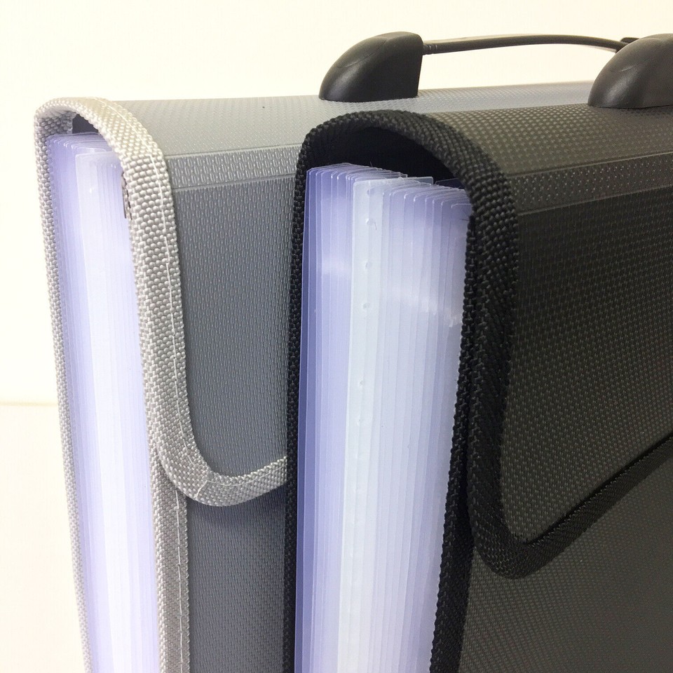 20 Pocket Expanding File Organiser A4 Paper Storage Wallet Document ...