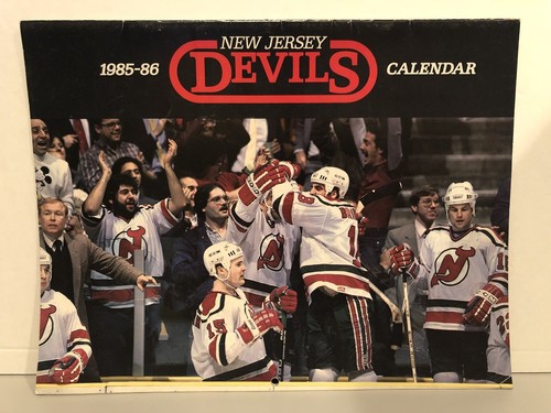 New Jersey Devils 1985-86 Calendar Vintage NHL Hockey NJD New Jersey ...