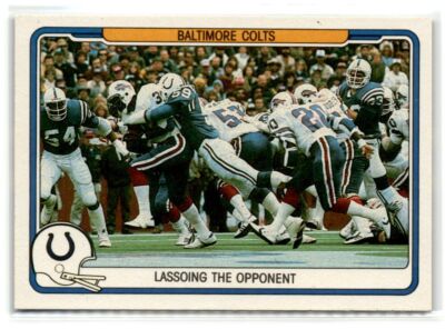 Lassoing the Opponent Baltimore Colts 1982 Fleer Team Action #4 | eBay