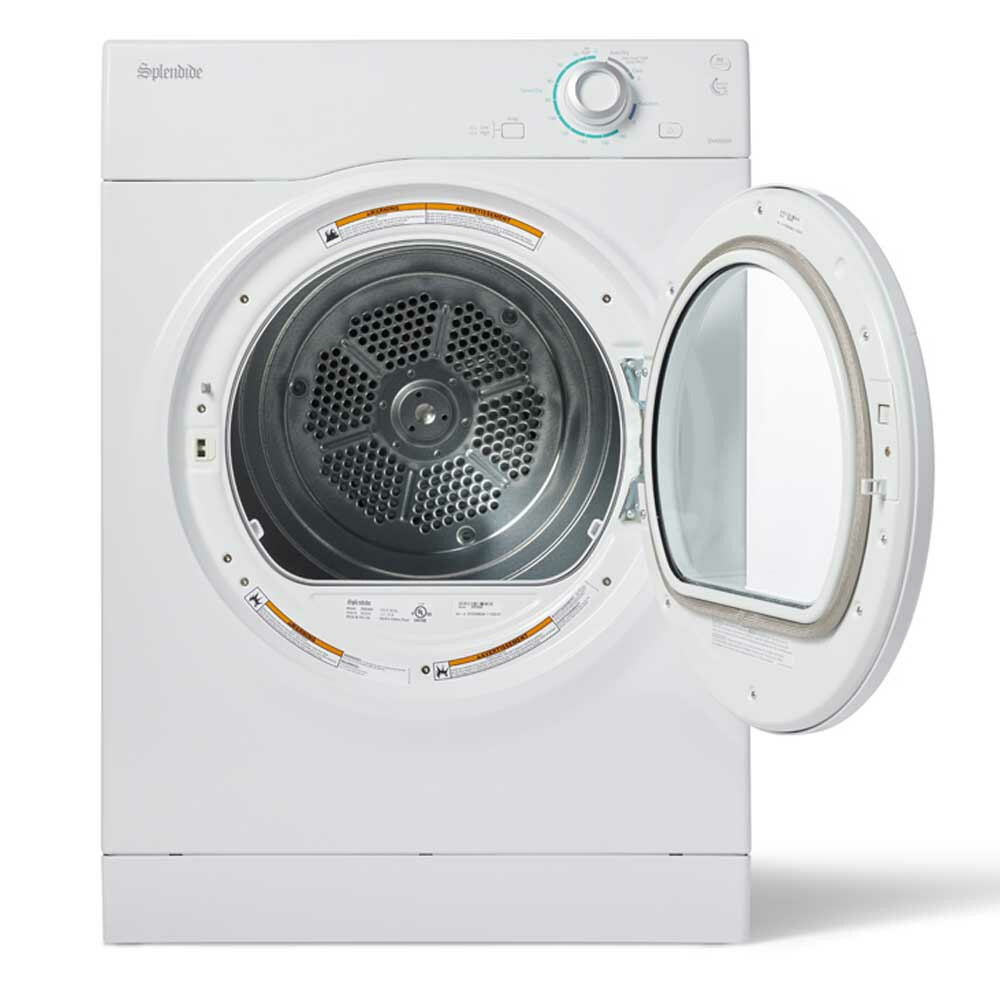 Splendide RV Stackable Dryer 4.0 Cu.Ft. 120VAC 1200 RPM DV6500X White ...