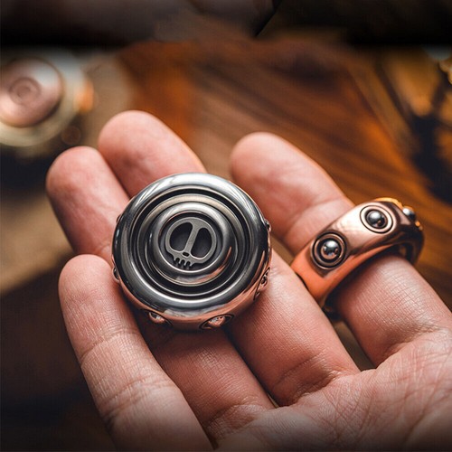 LAUTIE SAM Ring Metal Gyro Fidget Spinner Devil's Son EDC Finger ...