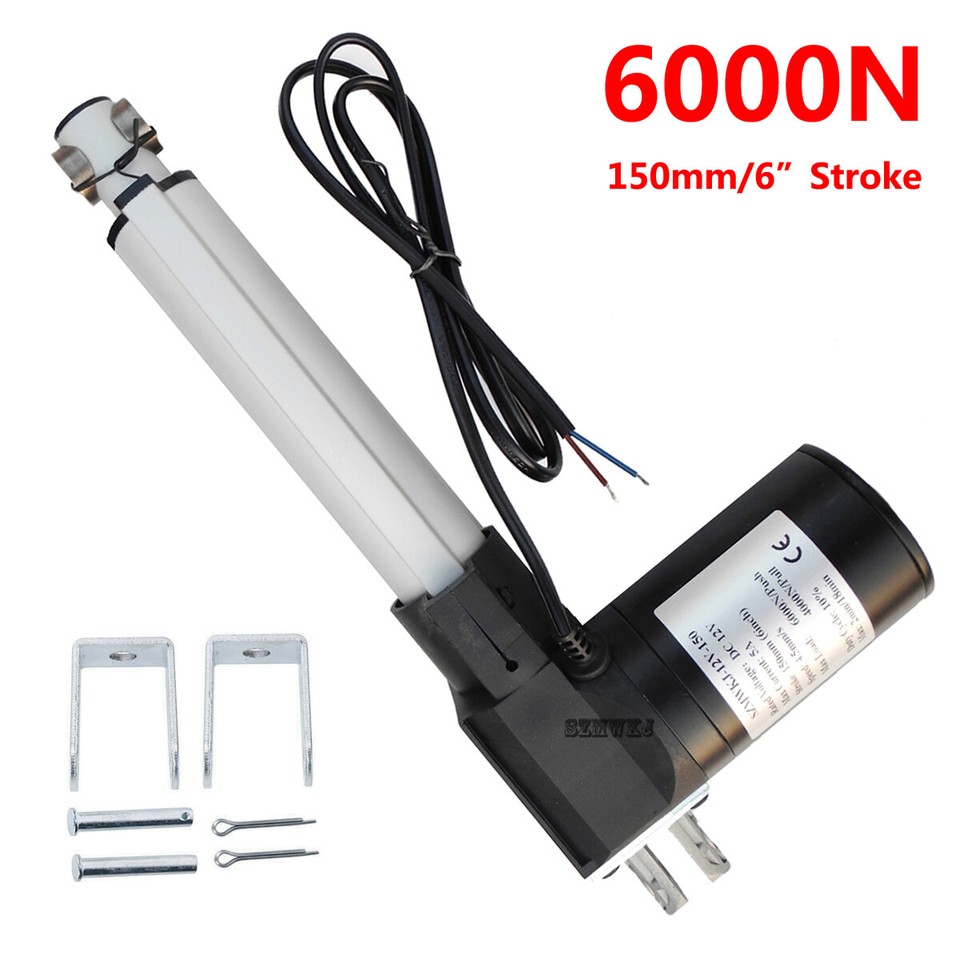 DC 12V Linear Actuator 1320lbs W/ Remote Controller Electric Motor ...