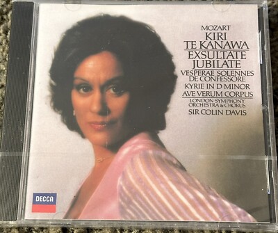 Kiri Te Kanawa Music CD Mozart: Exsultate Jubilate w/ Various Artists ...