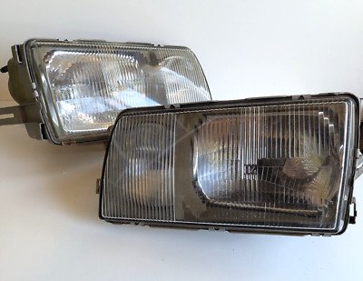 Head Lights Used OEM BOSCH Mercedes Benz W126 SE SEL Sedan Euro Headlights set | eBay