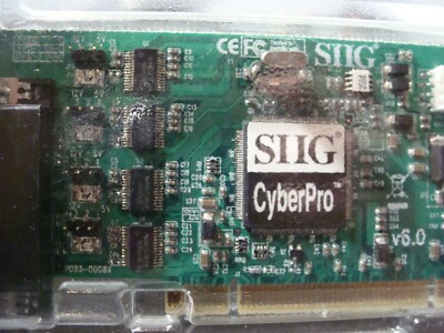 SIIG CYBERPRO JJ-P04411-s6, p093-00gbx,PCI SERIAL DUAL VIDEO DISPLAY ...