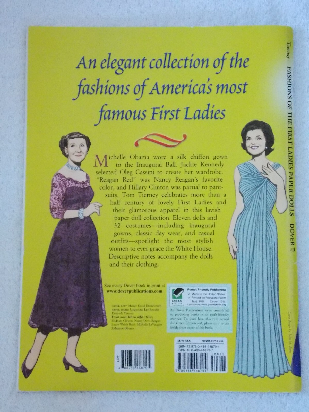 Fashions Of The First Ladies Paper Dolls by Tom Tierney | eBay