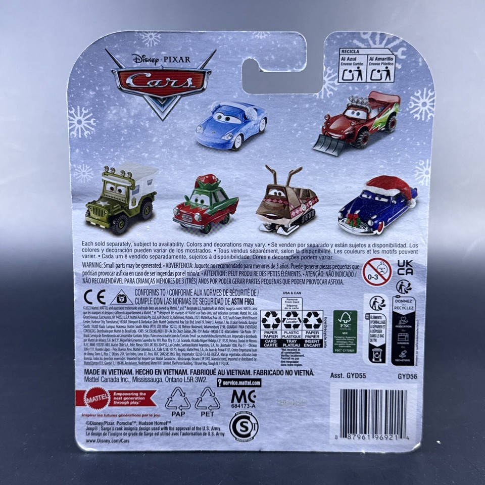 Disney Pixar Cars Mater Christmas Tow Truck Winter Holiday Kids Toy ...