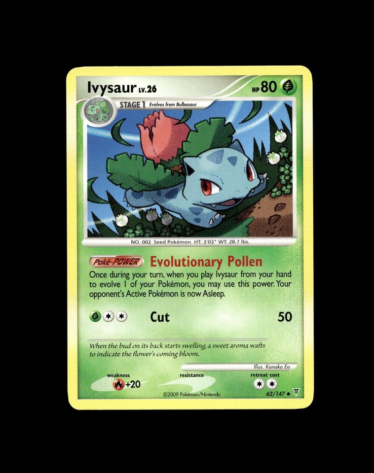 Bulbasaur Ivysaur Venusaur Pokemon Card! Holo/Reverse Holo EX VMAX Rare ...