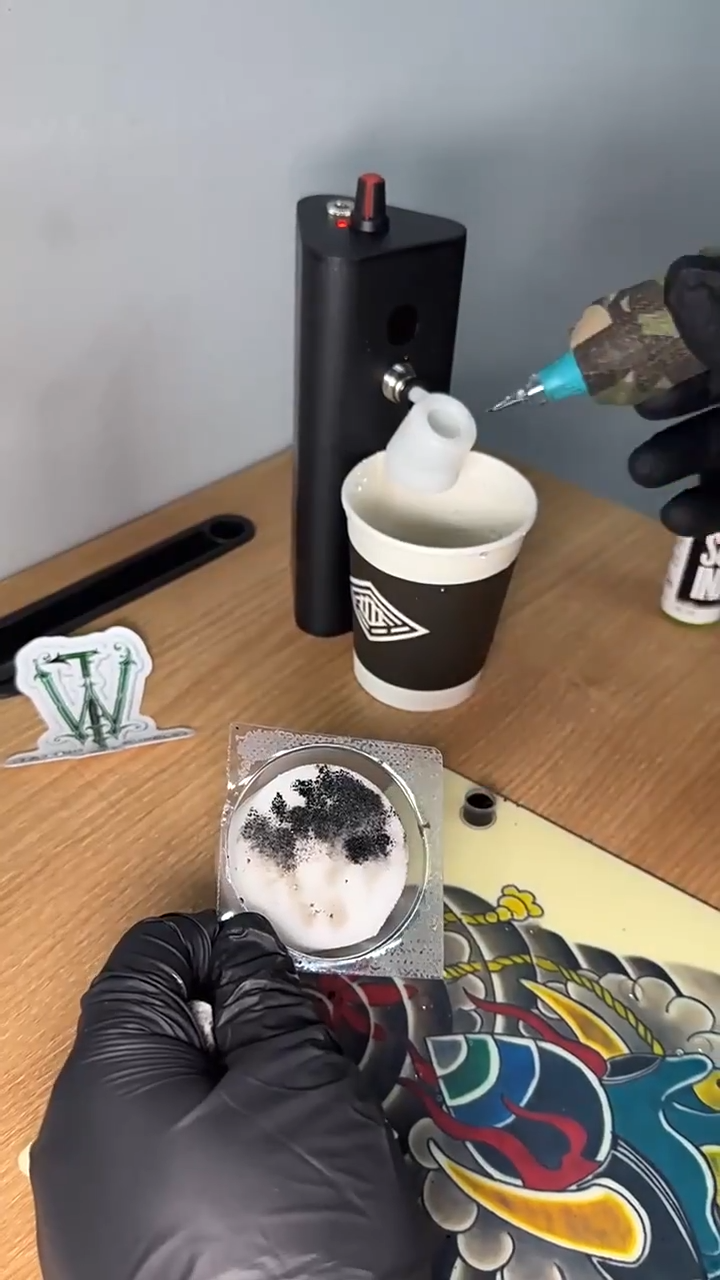 Tattoo Needle Washer Cleaner Machine Rechargeable Permanent Makeup Ink ...