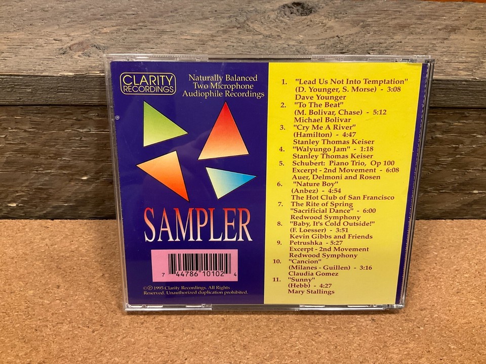 Clarity Recordings Sampler 24 kt Gold CD 744786101024 1995 | eBay