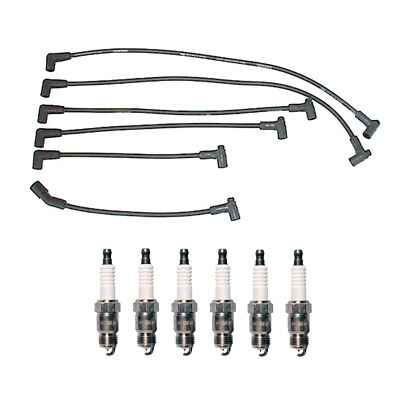 Denso Wire Set 8mm & 6 Iridium TT 0.04 Spark Plugs Kit For Checker ...