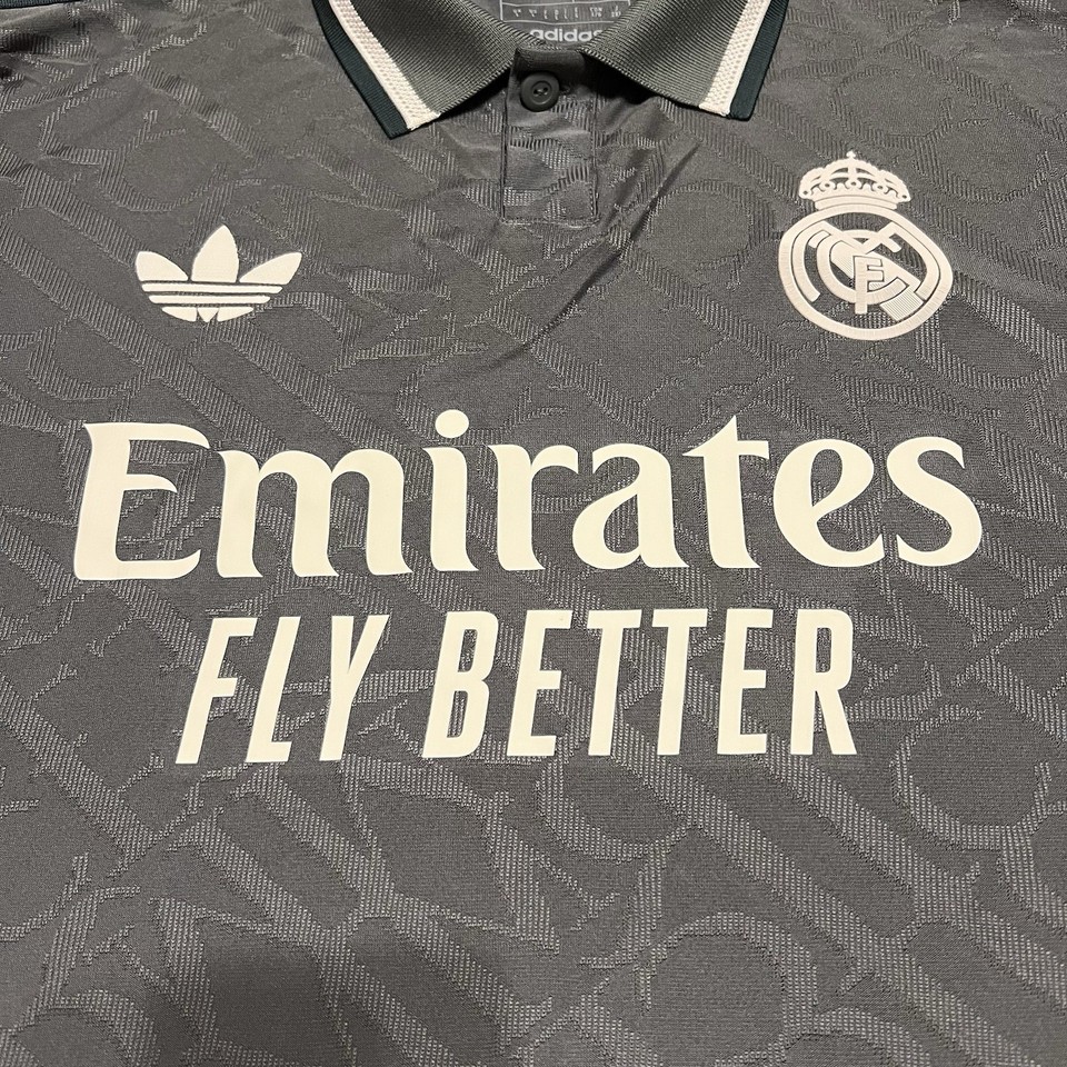 Adidas Real Madrid 2024/25 Authentic Soccer Third Jersey 3rd Kit IY1761 ...