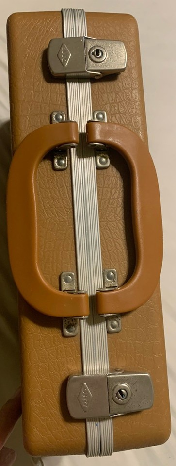 Vintage Doskocil Gun Guard Hard Pistol Case, alligator print Brown | eBay