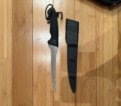 CRKT Fishing Big Eddy Fillet Knife 3008 Stainless Steel Bass Trout Fly ...