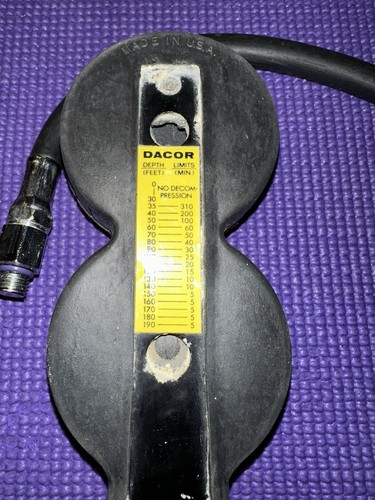 DACOR Black 2 gauge SCUBA Console with Pressure And depth Guages ...