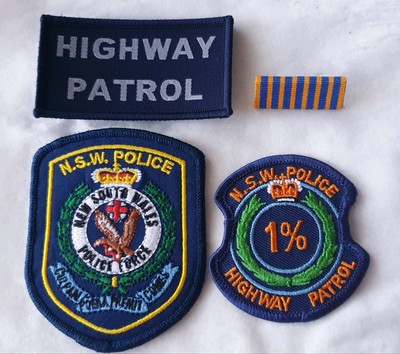 NSW POLICE FORCE HIGHWAY PATROL FANTASY PATCH RIBBON BAR MINI SET ...