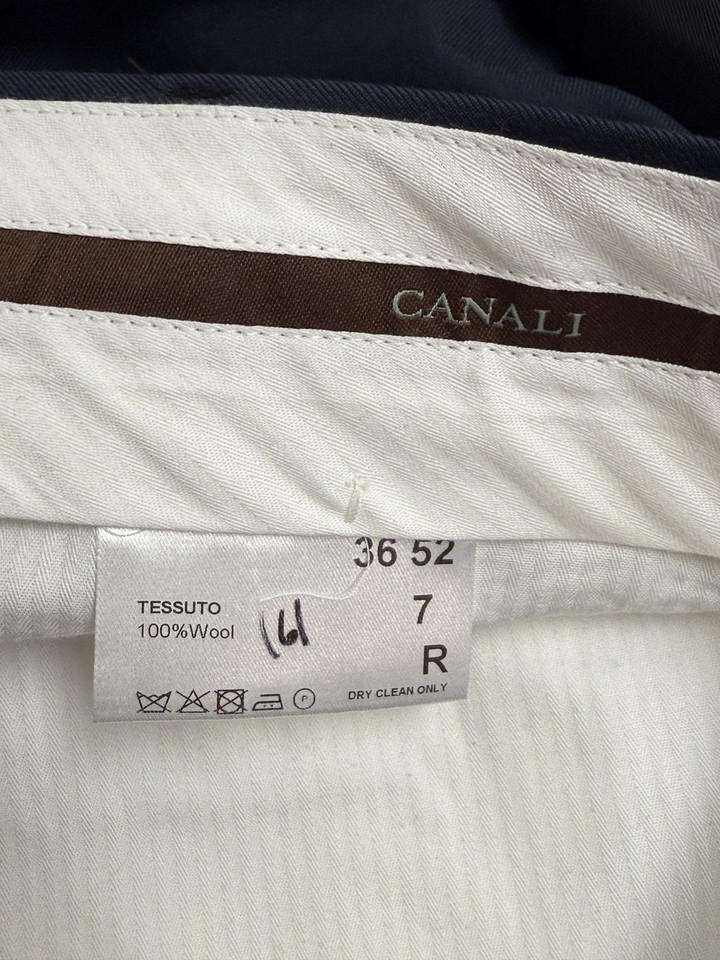CANALI New Label Solid Blue Two Button Suit Size 42 R RETAIL $2,150 | eBay