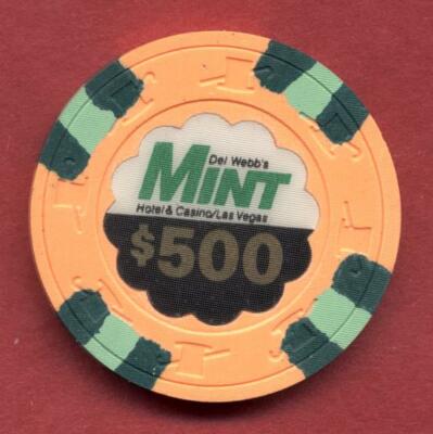 $500 Del Webb's Mint, Downtown Las Vegas, house chip from 1984 TCR ...