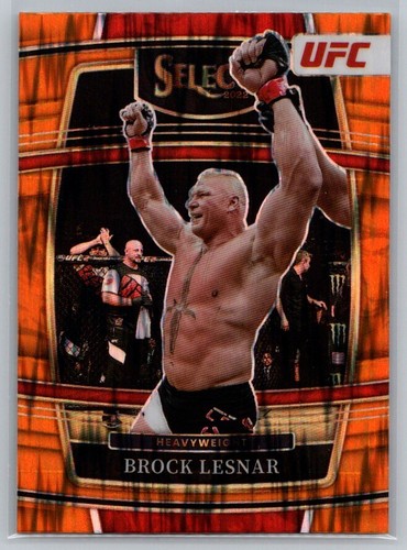 2022 Select UFC #100 Brock Lesnar Concourse Orange Flash | eBay