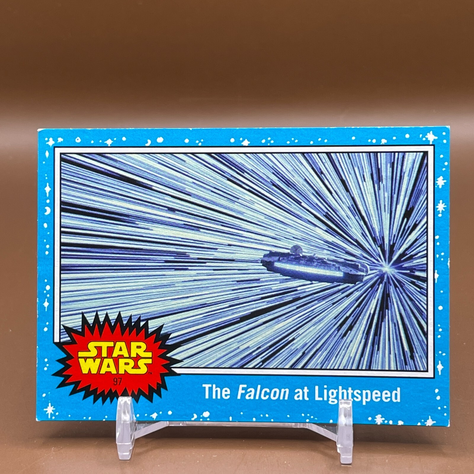 The Falcon at Lightspeed No.97 STAR WARS TOPPS Movie Lucas Card film ...