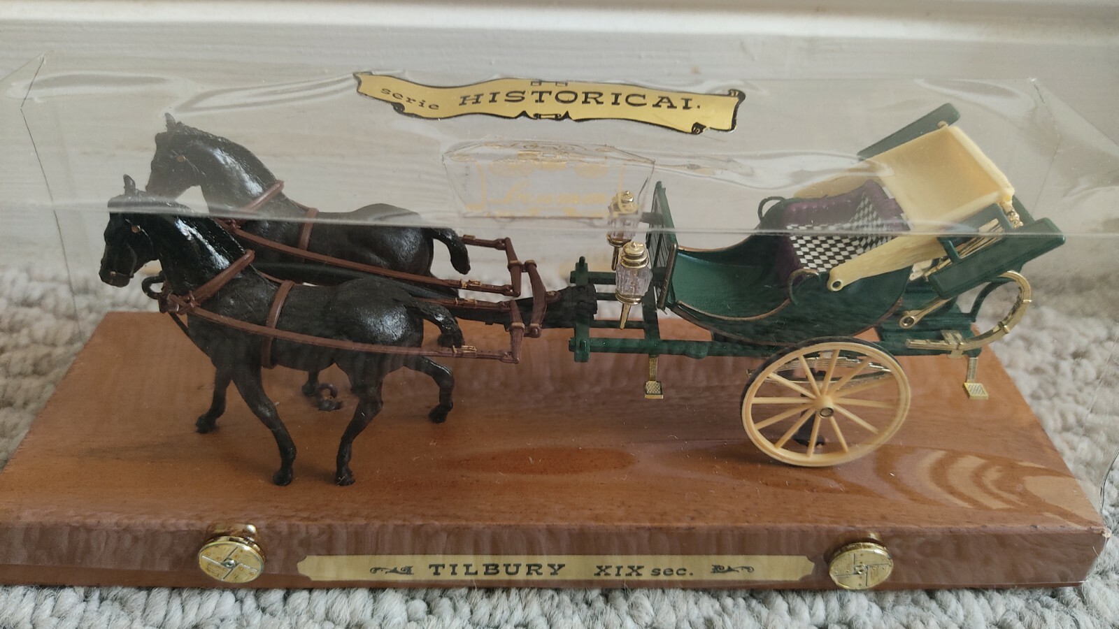 Brumm Historical horse drawn carriage no19 Tilbury, 1:43, excellent | eBay