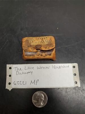 RARE VINTAGE THE LITTLE WEBSTER DICTIONARY LEATHER BOUND BY JACOB, GERH ...