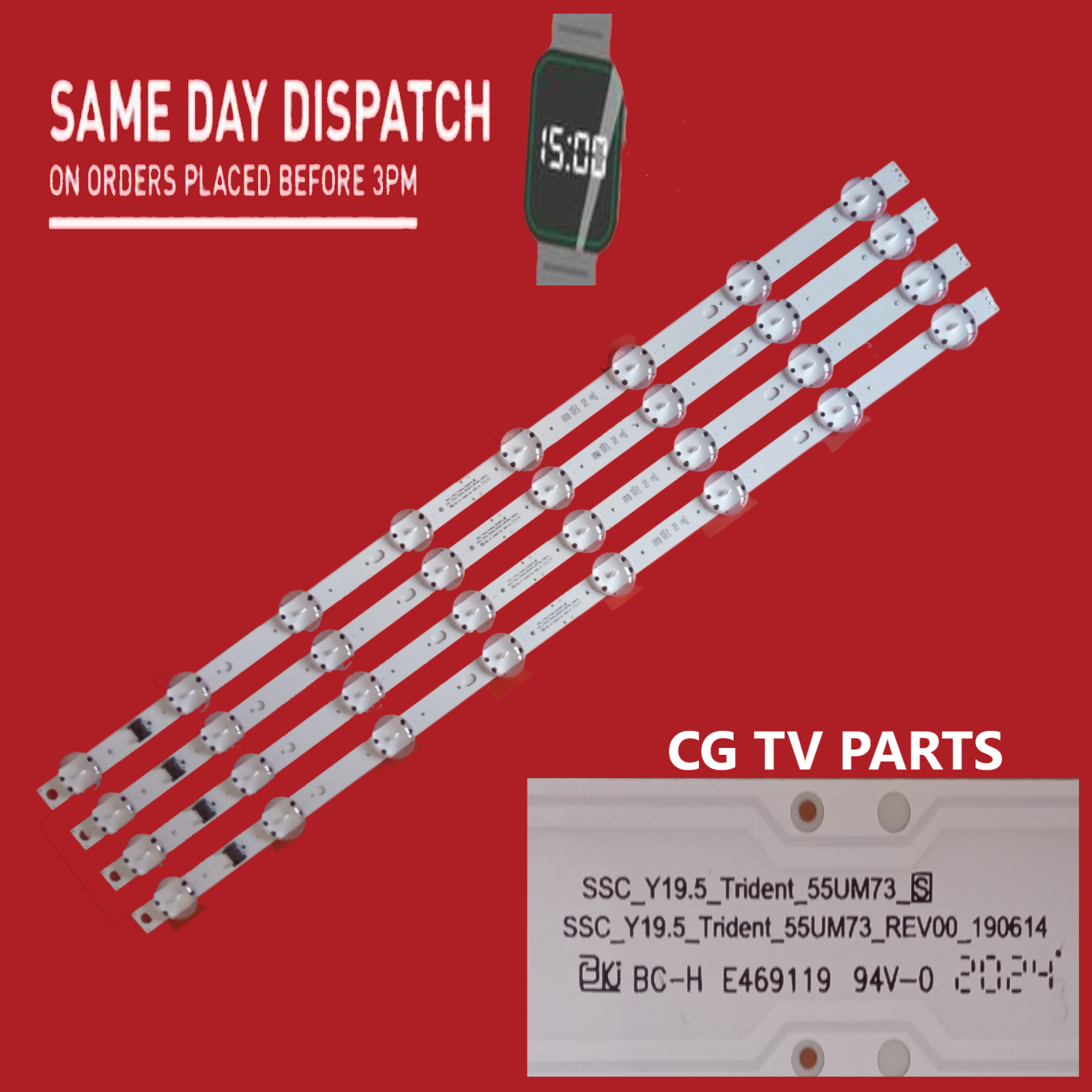 NEW LG LED BACKLIGHT KIT 55UN80006LA 55UP75006LF EAV65008301 HC550DQG ...