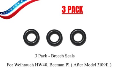 3 Pack - Breech Seal/O-ring for Weihrauch HW40, Beeman P1 - After Model ...