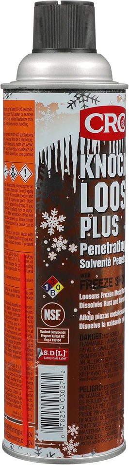 CRC 03027 KnockEr Loose Plus Penetrating Solvent (Net Weight:11.5 oz ...
