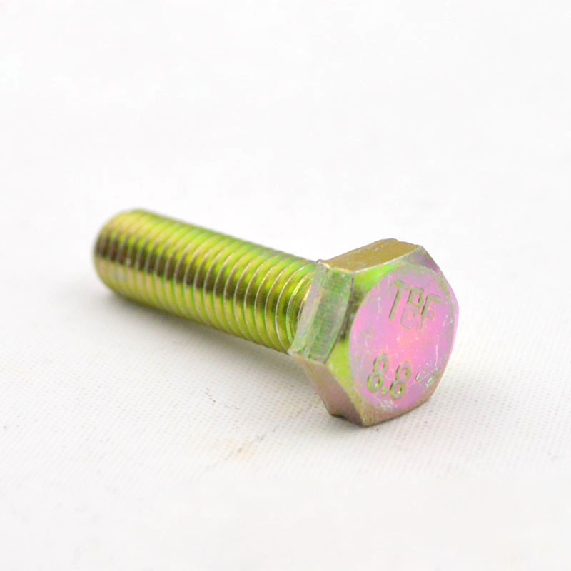 M10x16/30-110mm Hexagon Screw Hex Head Bolts Color zinc Plating 8.8 ...