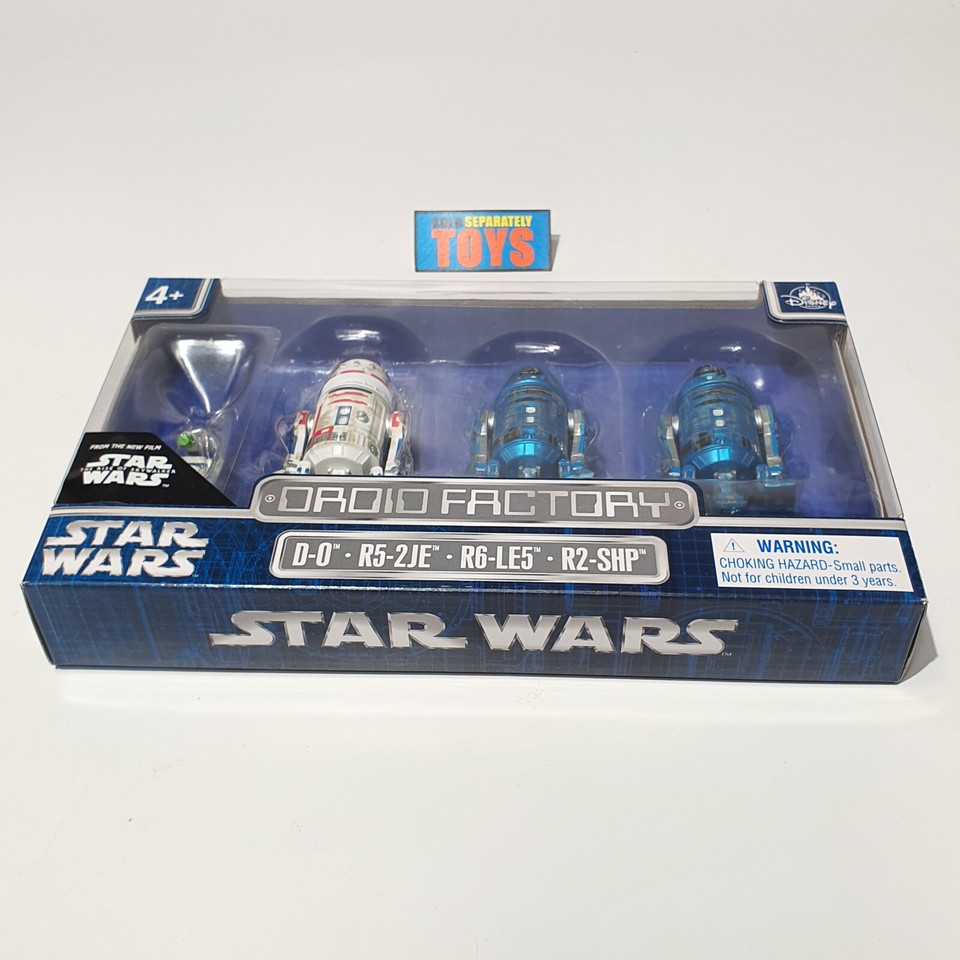 Disney Parks Star Wars Droid Factory D 0 R5 2JE R6 LE5 R2 SHP figure 4 ...
