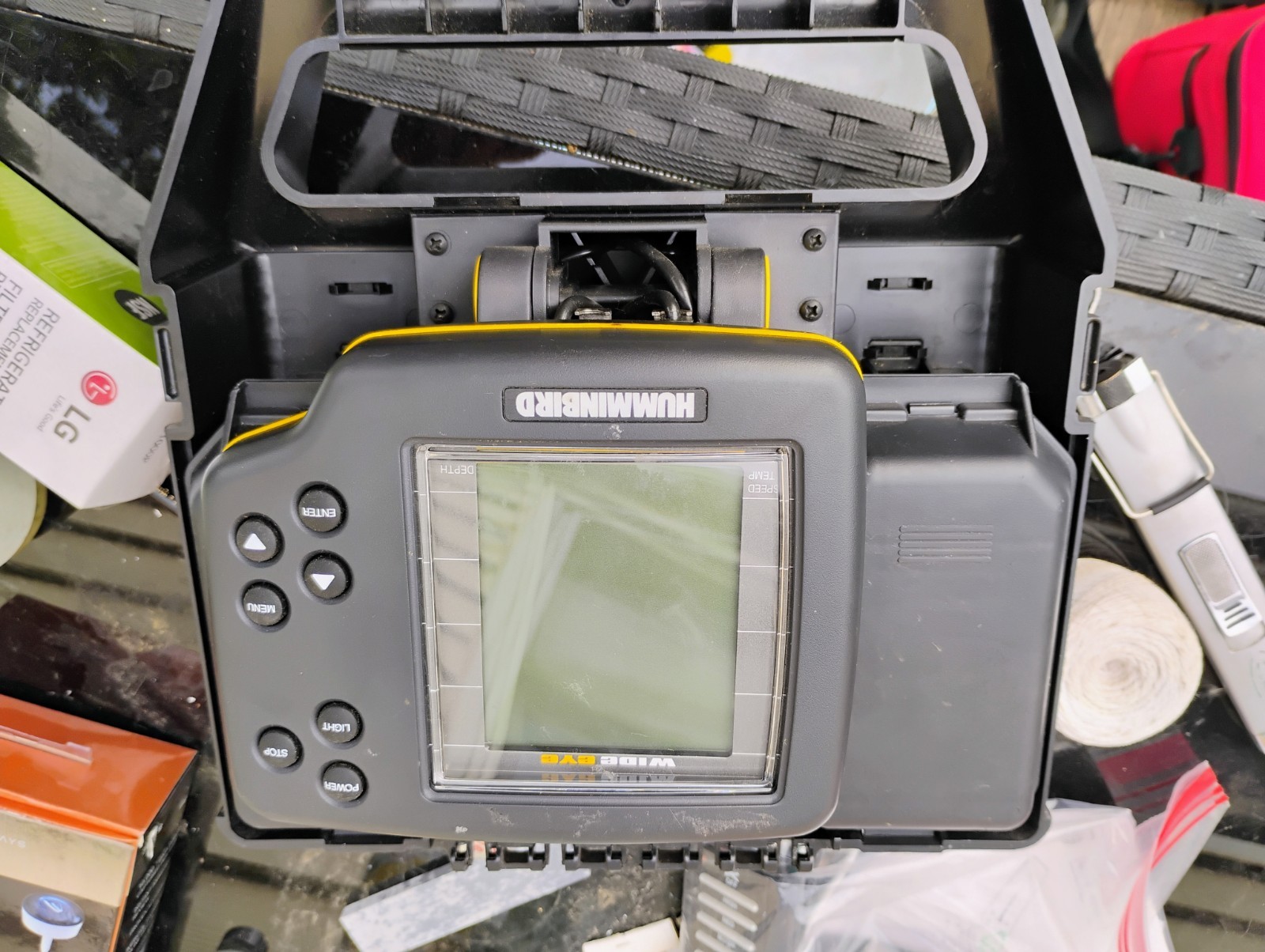 Hummingbird Portable Wide Eye Fishfinder tested Nice | eBay