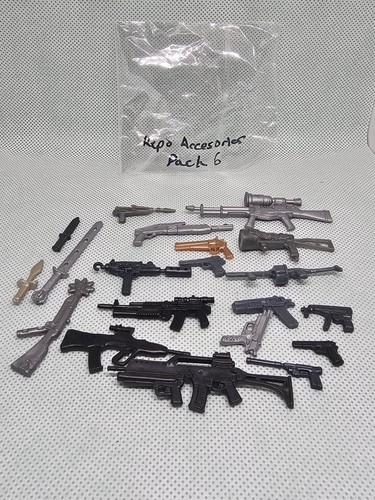 Lot of Gi joe weapons & guns backpacks etc ARAH, 3.75 In. Quality Repro ...