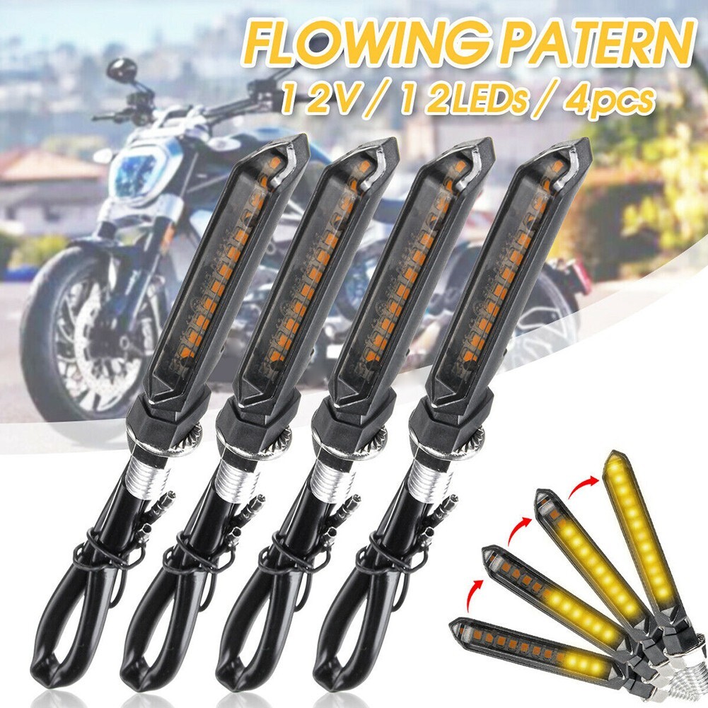 Cool Appearance Design 4X Motorbike Flowing Water LED Turn Signal ...