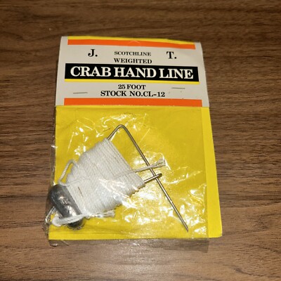 Jeros Tackle Vintage 25 Foot Weighted Crab Hand Line CL-12 | eBay