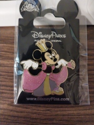 Minnie Mouse Pink Princess Dress Rose Gold Crown Curtsy Pin Disney ...
