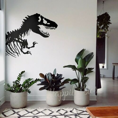 Skeleton Vinyl Wall Decal Park Animal Wall Stickers Bedroom Decoration ...