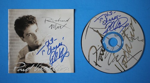 Autographed Hand Signed RICHARD MARX " Paid Vacation " CD and Booklet ...
