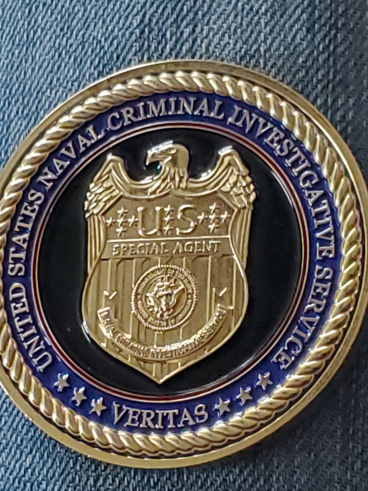 NCIS NAVAL CRIMINAL INVESTIGATIVE SERVICE NAVY 50 YEARS 2" CHALLENGE ...