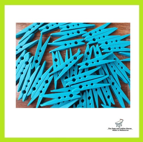 Genuine Reva CLOTHES PEGS 96 pieces (teal) | eBay