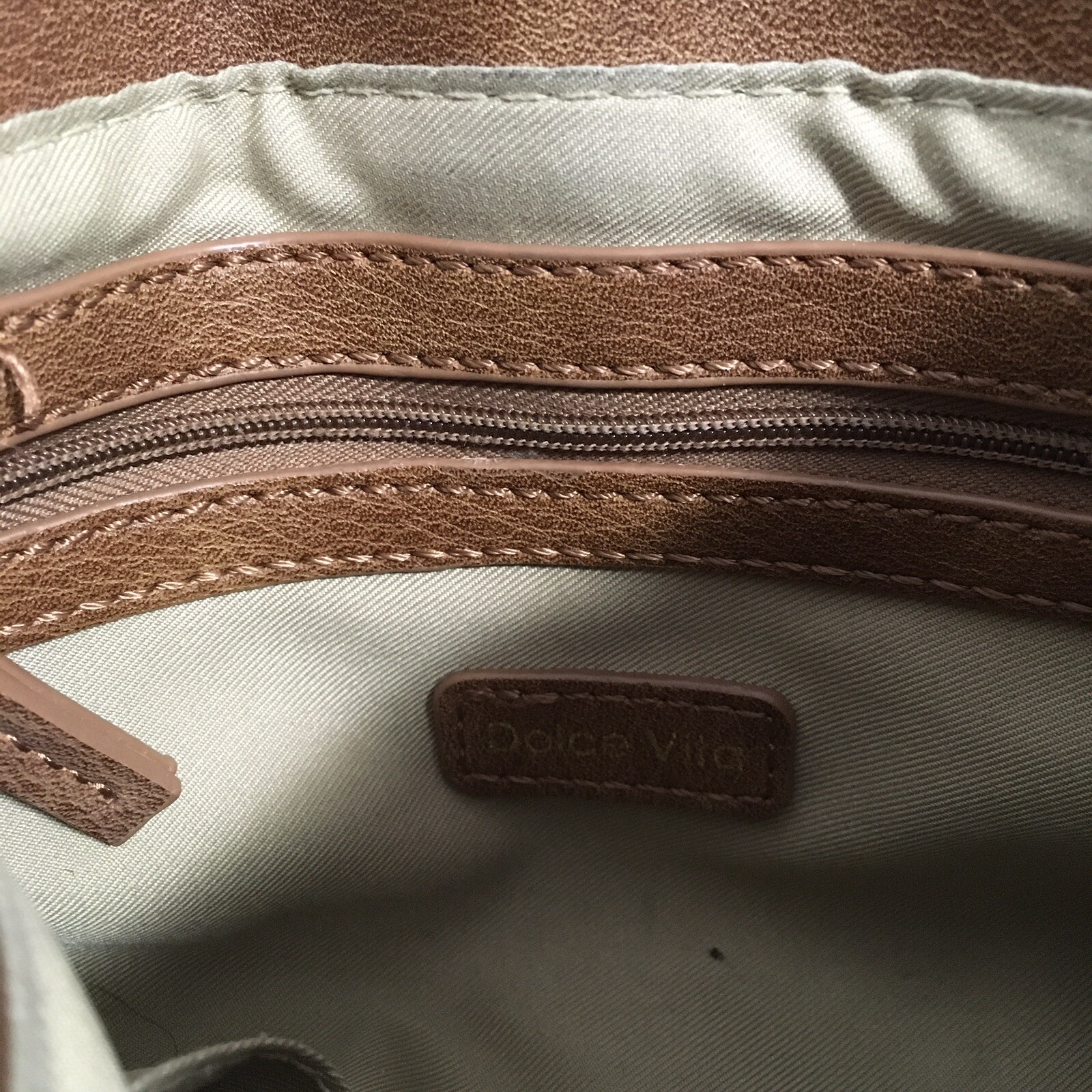 Dolce Vita Brown Faux Leather Crossbody Snap Closure Handbag | eBay